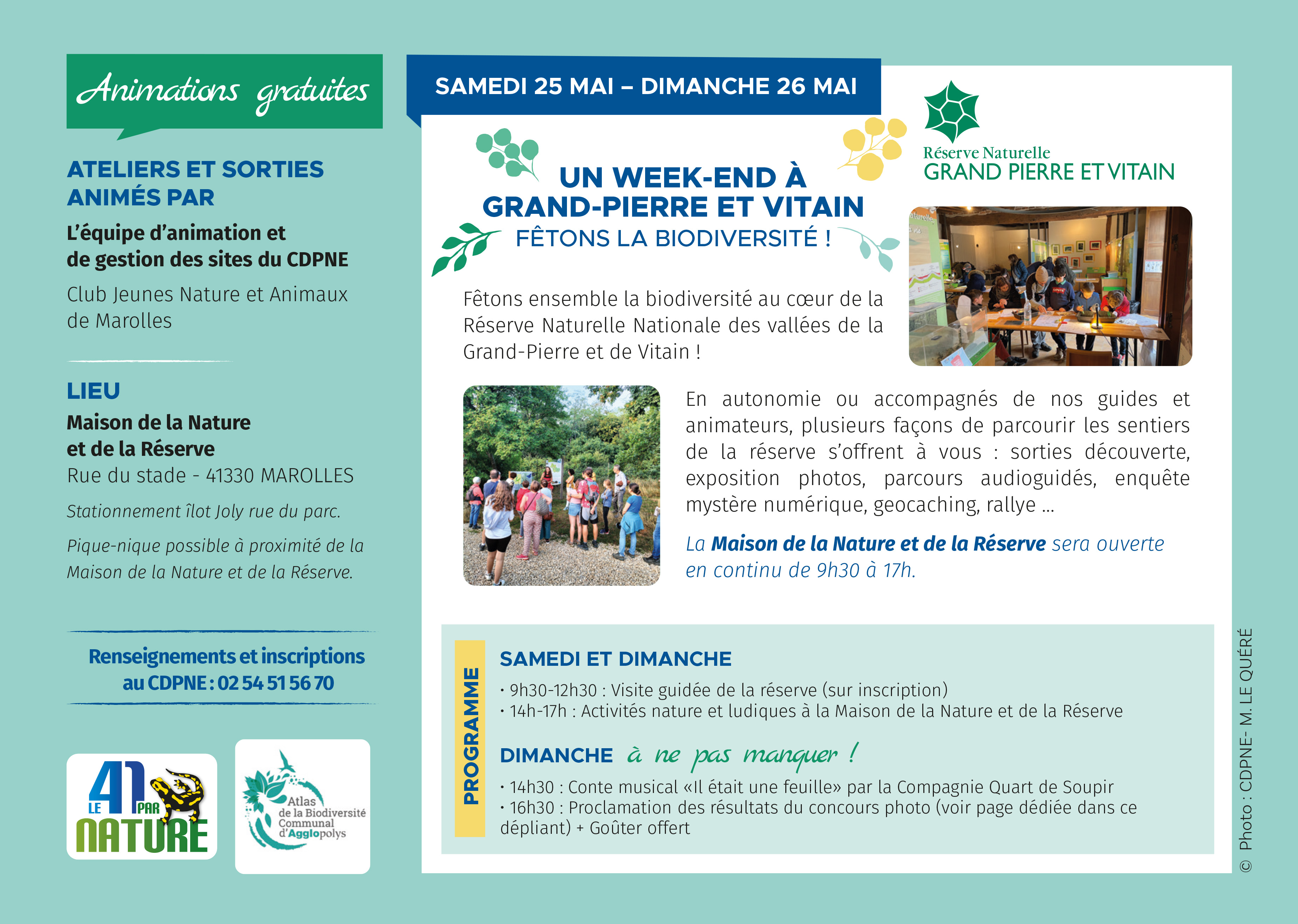 Un week-end à Grand-Pierre et Vitain fêtons la biodiversité